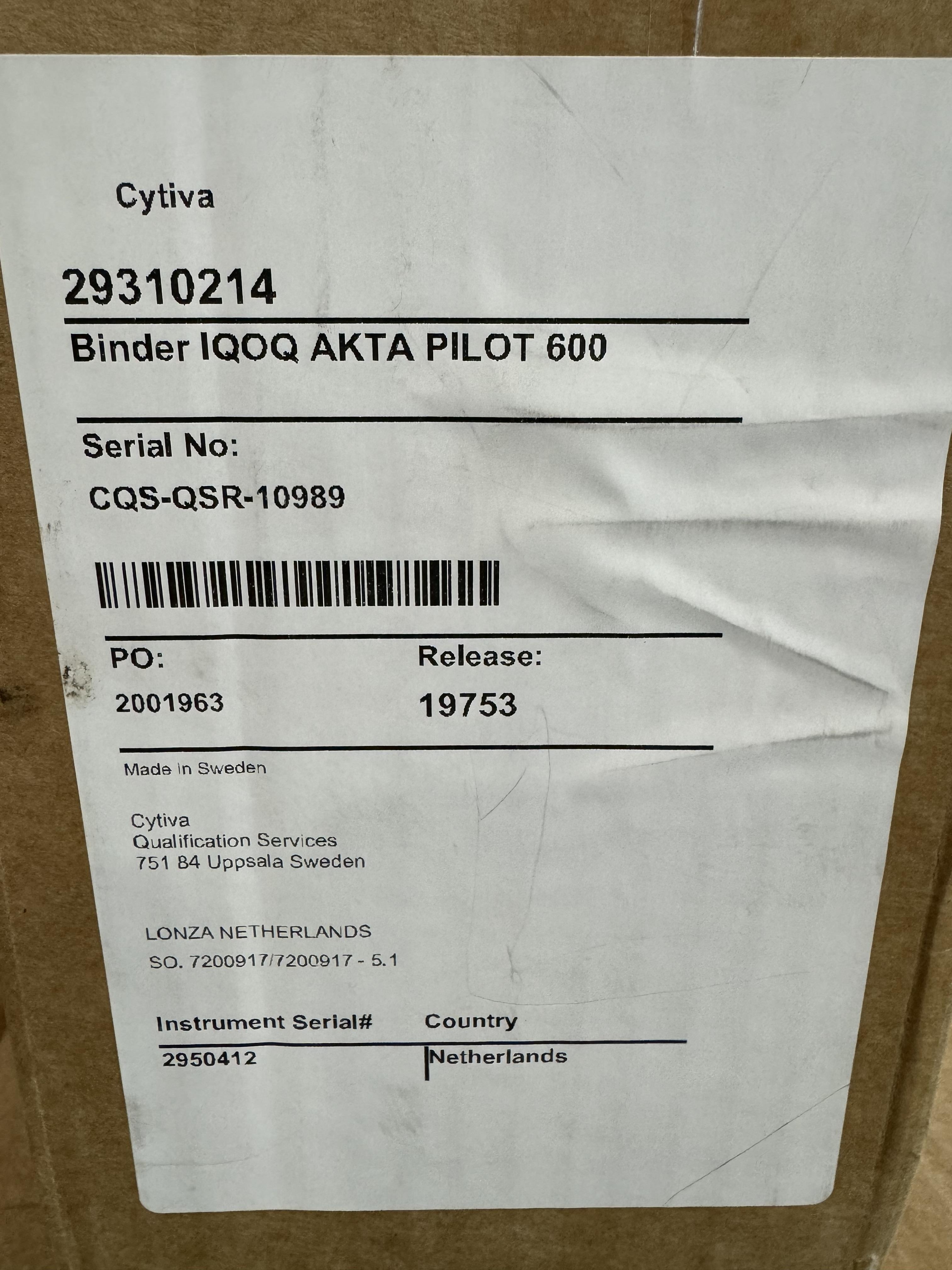 Cytiva AKTA Pilot 600R Chromatography System Bench-Top GMP Capable High ...