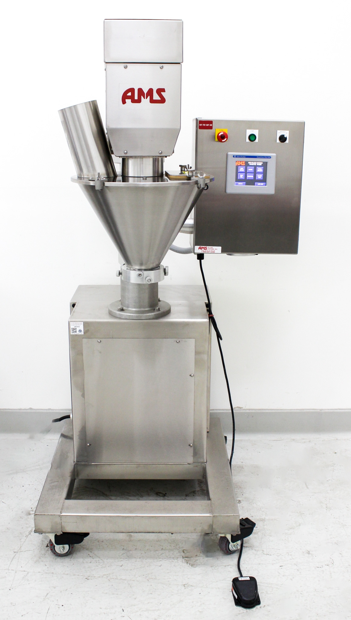 AMS Filling Machine Net Weight Auger Vial Filler Semi Auto High ...